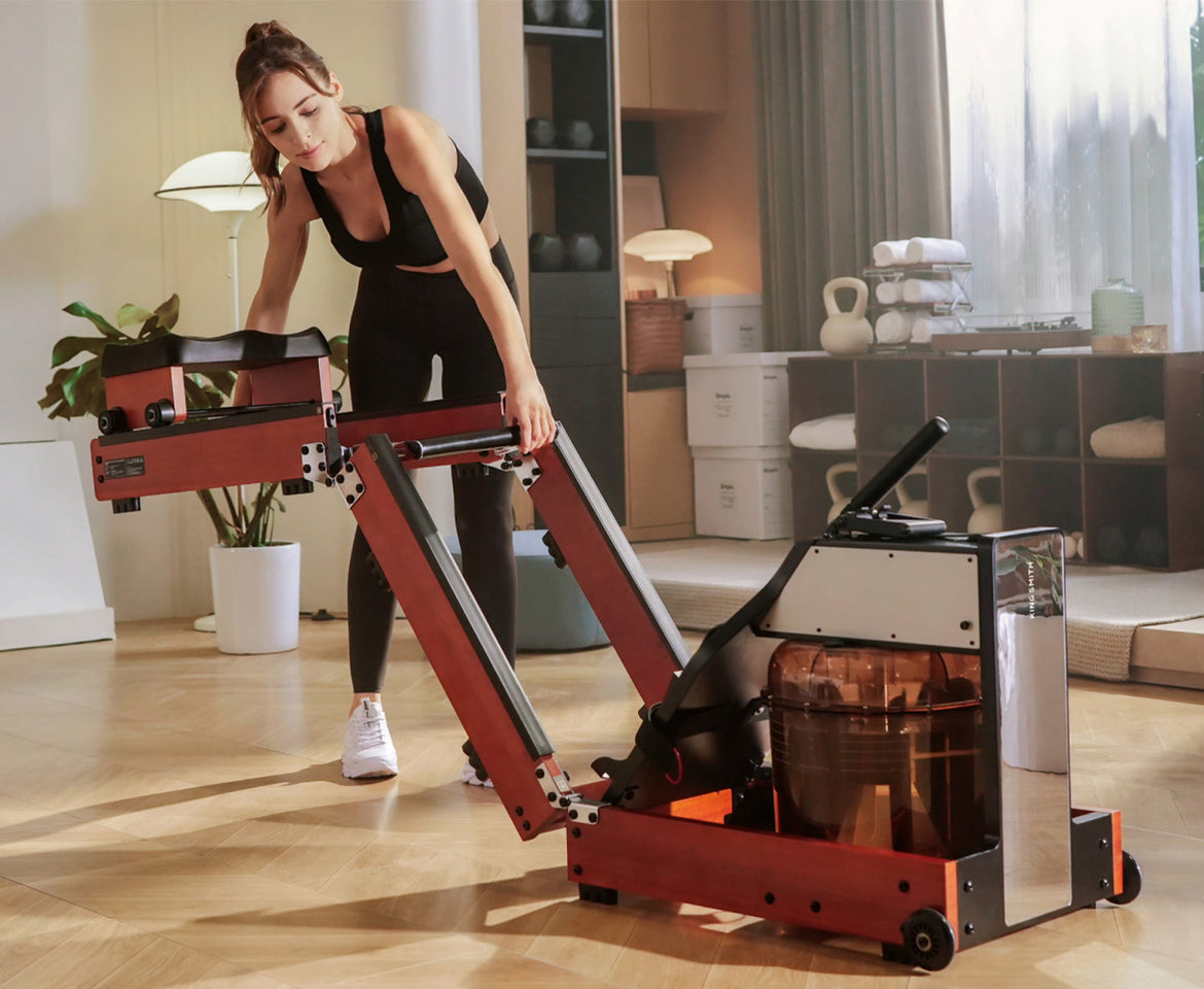 KingSmith WM10 Trifold Water Rowing Machine – Dual Resistance, Compact & Low-Impact – WalkingPad