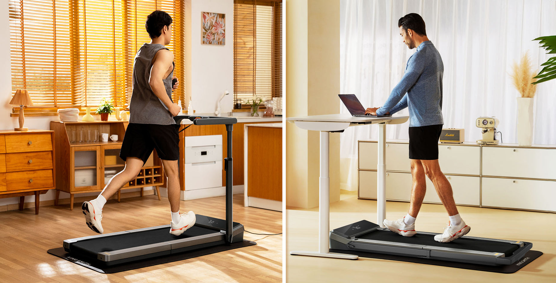 WalkingPad Z3 Hybrid+ Foldable Treadmill with Side Handrails for Safety ...